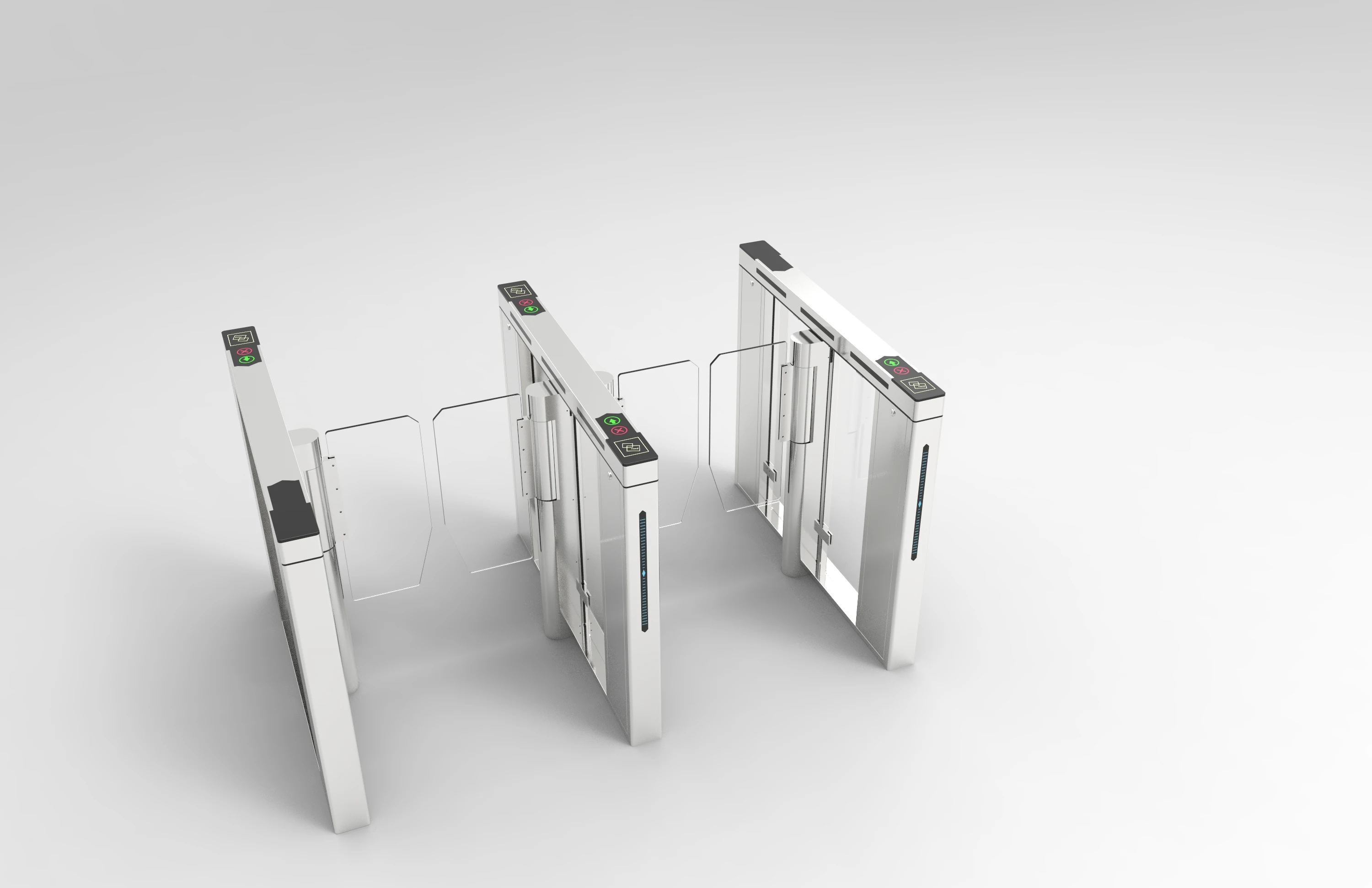 Security Entrance Gates Semi Automatic Three Roller Tripod Turnstile ...