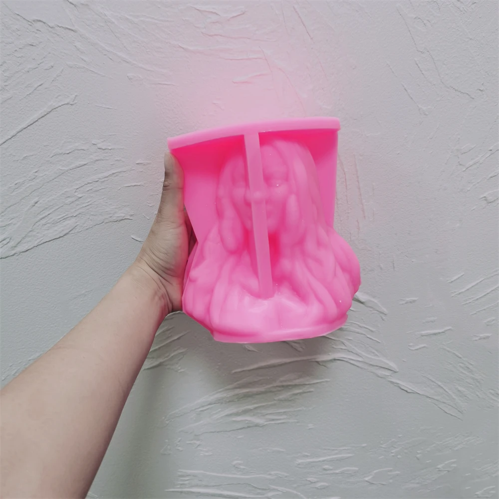 Female Statue Candle Mold Goddess Bust Silicone Molds Greek Art Woman ...