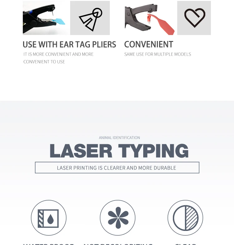 Reflective Ear Tag Rabbit Ear Tag For Animals - Buy Ear Tag rabbit Ear ...