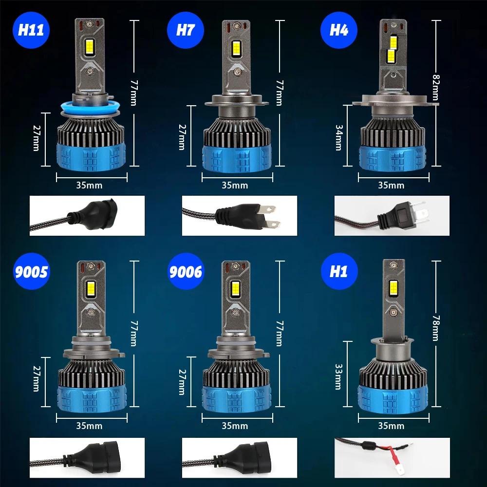 High Lumen Economi F8 Pro 200W 40000lm Led Headlight for Car 12V 24V ...