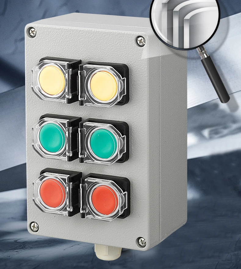 Cast Aluminium Push Button Switch - Waterproof Control Box
