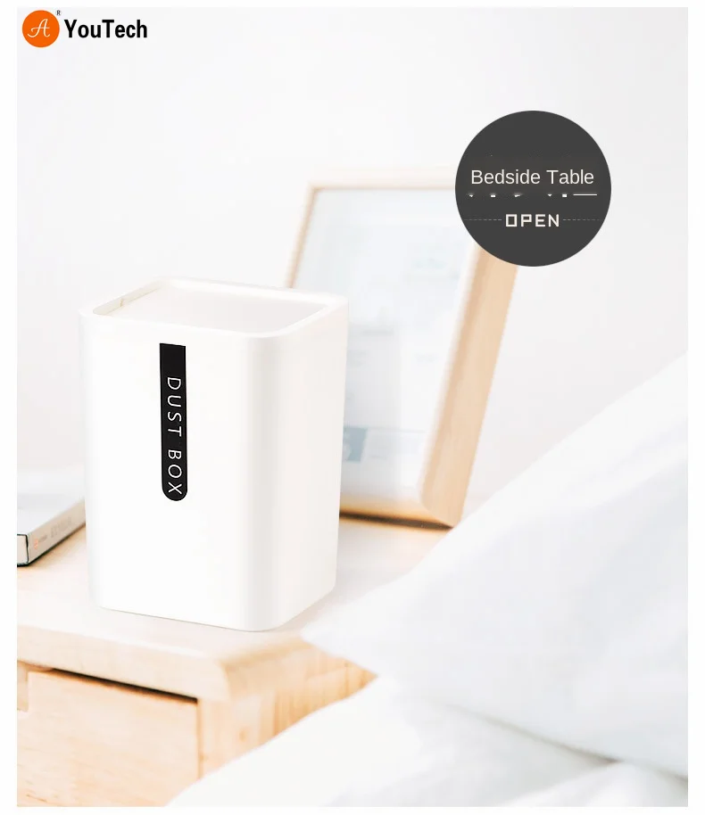 Creative Mini Small Waste Bin Desktop Garbage Basket Home Table Plastic ...