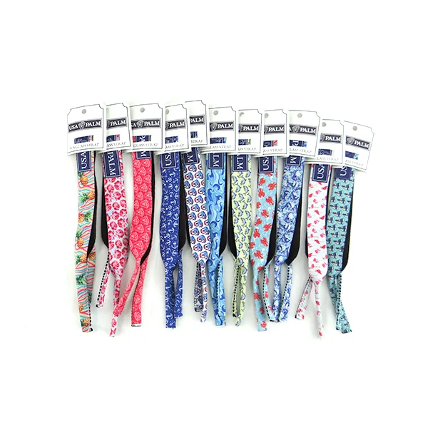 Customized Print Neoprene Sunglasses Neck Strap Floating Eyewear Holder ...