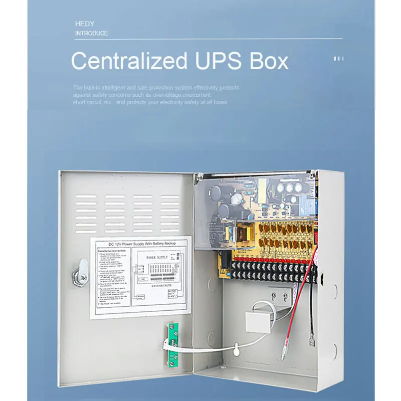 Emergence 180w 12 Volt Back Up Centralized Ups Power Supply Cctv Box Ac ...