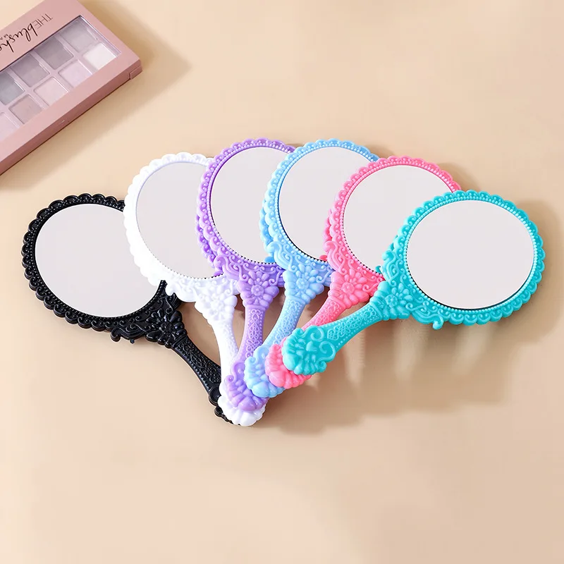 Rts New Design Plastic Mini Vanity Mirror Portable Handheld Vintage ...