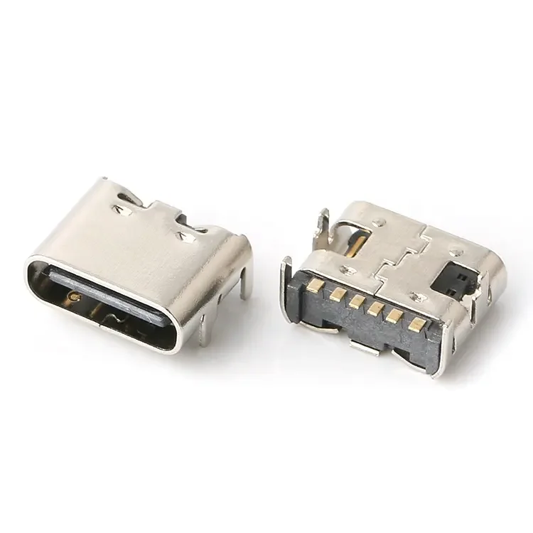 USB C Female Connector - 6pin Type C Interface for PCB