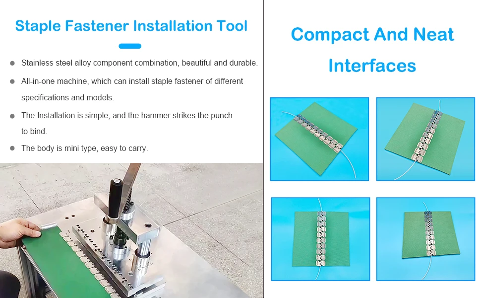 12" Conveyor Belt Lacing Tool Stainless Steel Installation Machine ...