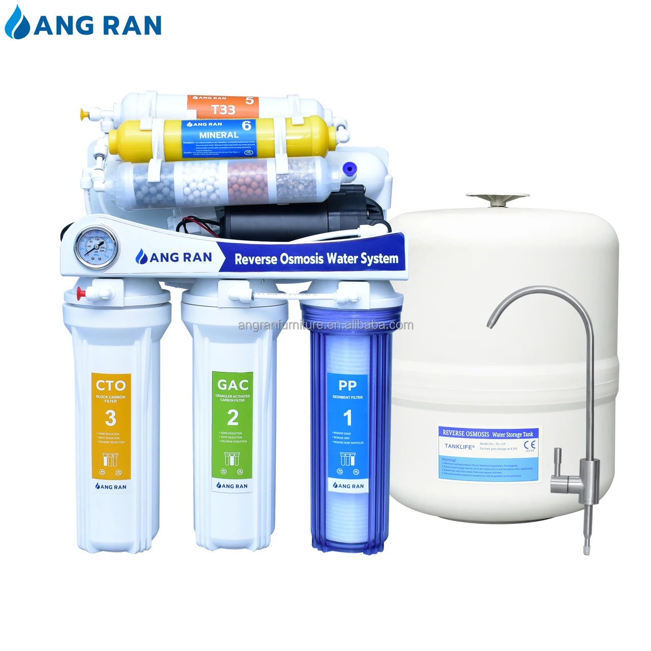 Water Filter Oil Pressure Gauge Reverse Osmosis Water Purifier System ...
