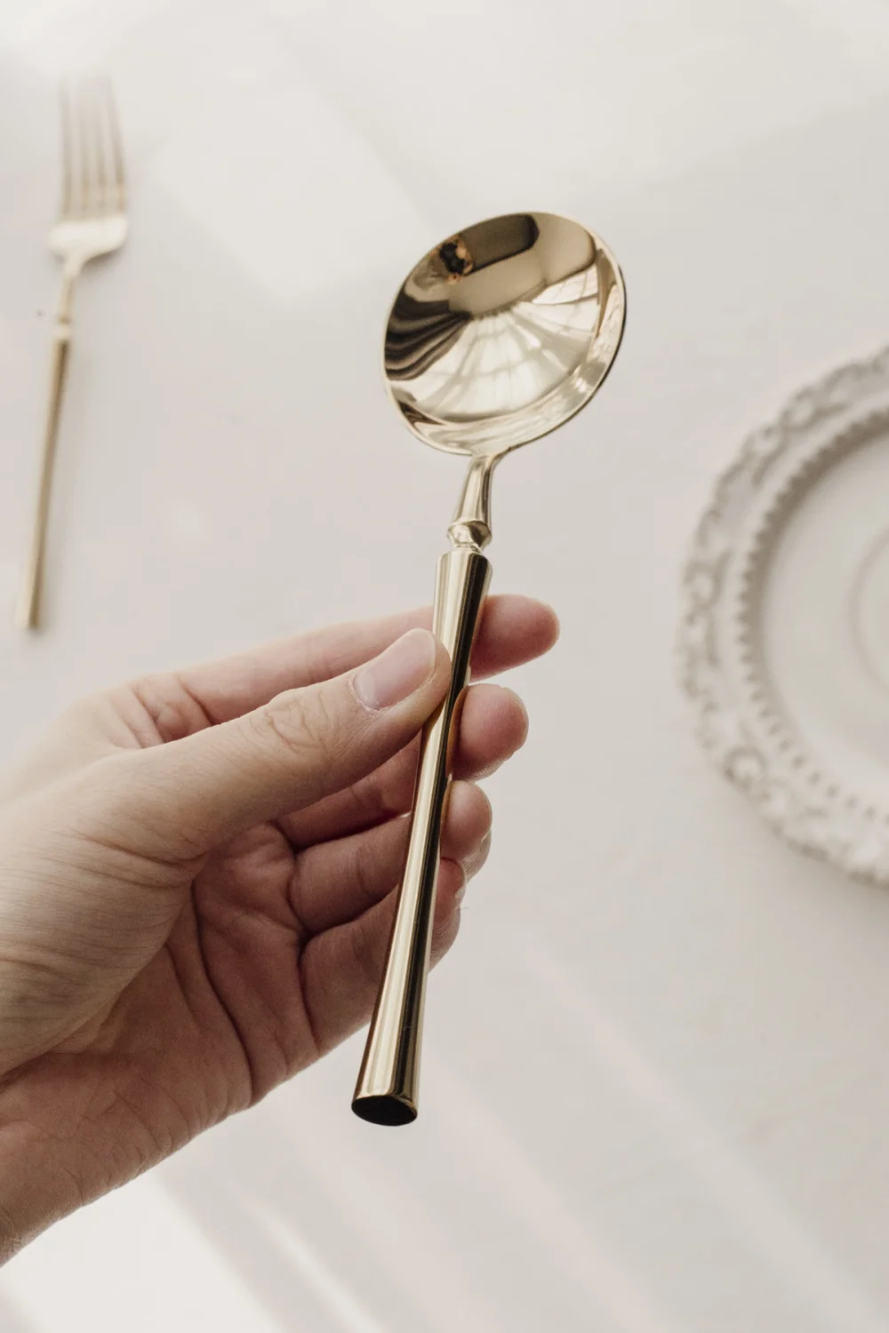 Gold Stainless Steel Cutlery Set - Luxury & Sustainability