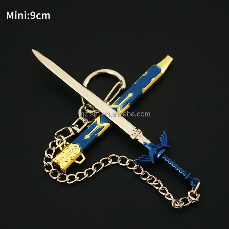Mini Metal Sword - Master Sword Hylian Shield Zelda Toy