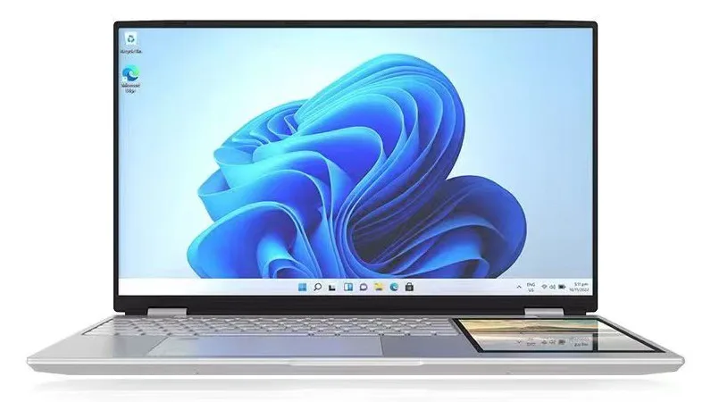 Double Screen Laptop 16+7inch Laptop Computer Intel Celeron N5095 16gb ...