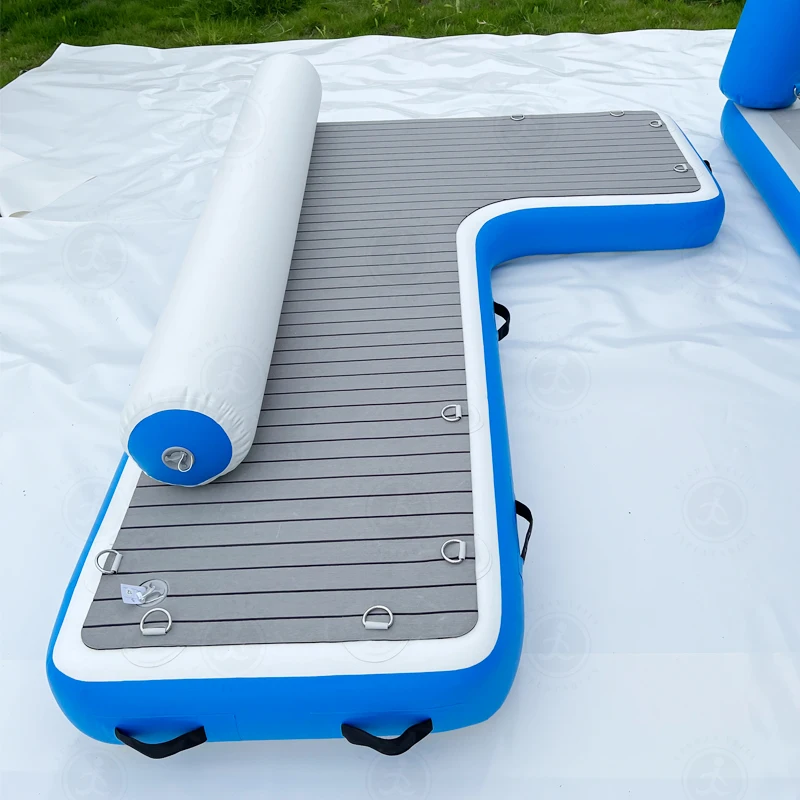 Commercial Inflatable Floating Island Platform With Tent For Summer ...