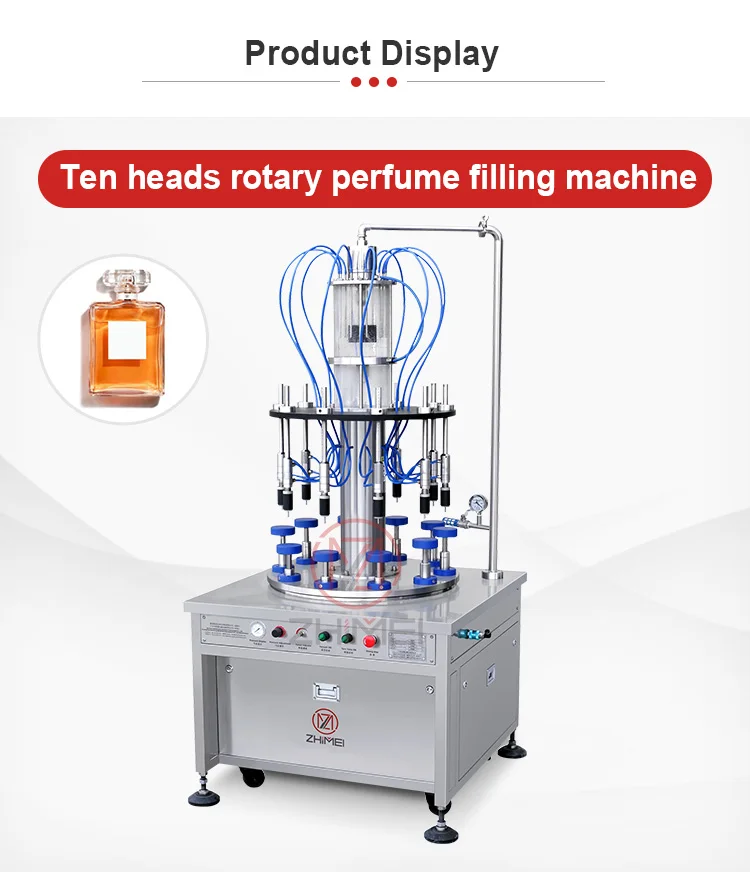 10 Heads Rotary Perfume Filler Perfume Making Machine Line Bottle Fill ...