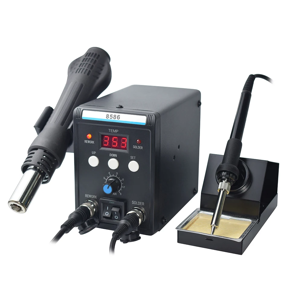 New 8586 Digital Display Electric Soldering Irons +diy Hot Air Gun ...
