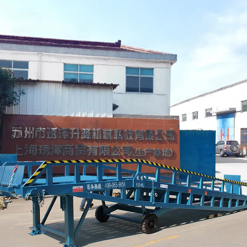 Container Loading Dock Ramp Dock Leveler 6t-15t 10000kg Mobile Movable ...