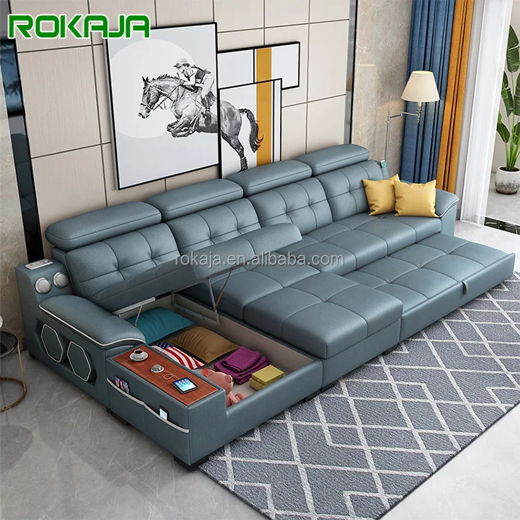 New Multifunctional Sofa Bed Modern Folding Dual Purpose Pull-Out Sofa ...