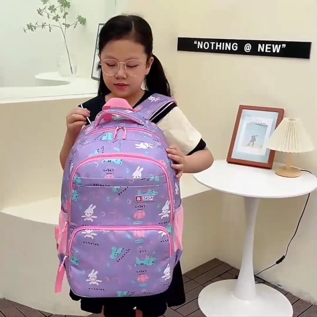 Custom Logo New Design Girl Big Size School Bags Backpack Travel Bag ...