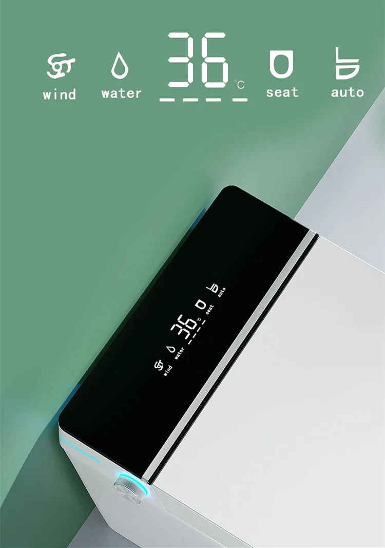 Modern Floor Mounted Electric Commode Automatic Closestool Wc ...