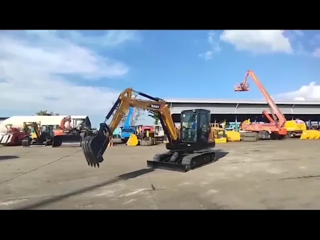 Cheap Mini Sany Used Excavator Sy55 Sy60 Less Working Hours Crawler ...