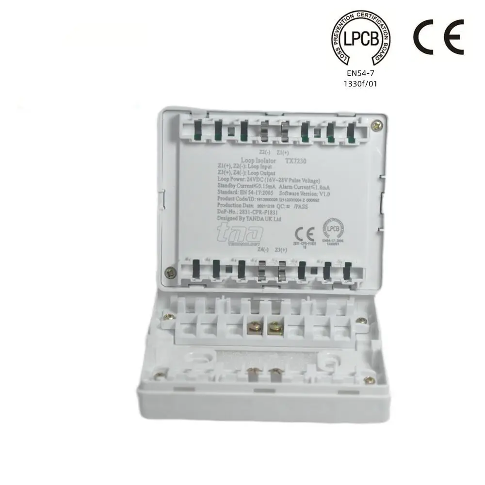 TNA LPCB Certificate - Addressable Fire Alarm System Isolator Module