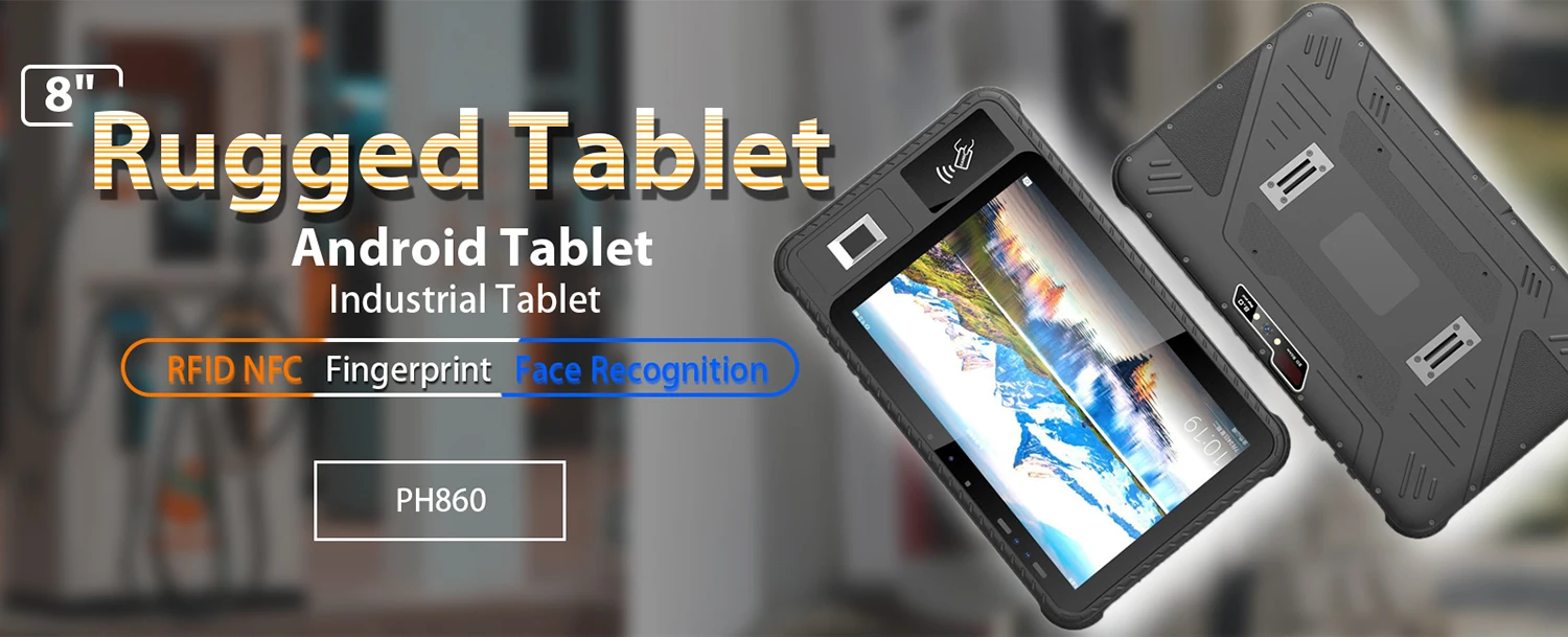 Rugged Android Tablet with 4G LTE, 4GB RAM, and Biometrics