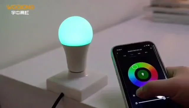 Woojong A60 Rgb Wifi Smart Led Light Bulb Color Changing Smart Bulb ...