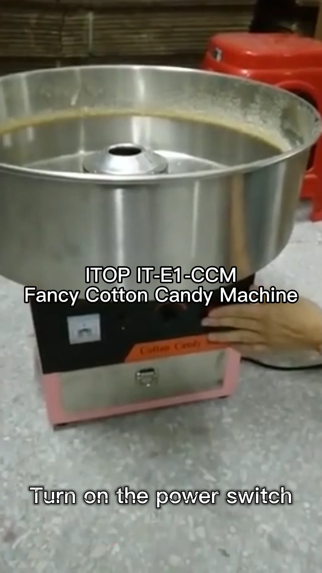 Retro Cotton Candy Machine Electric 1.4kw Old Fashioned Cotton Candy ...