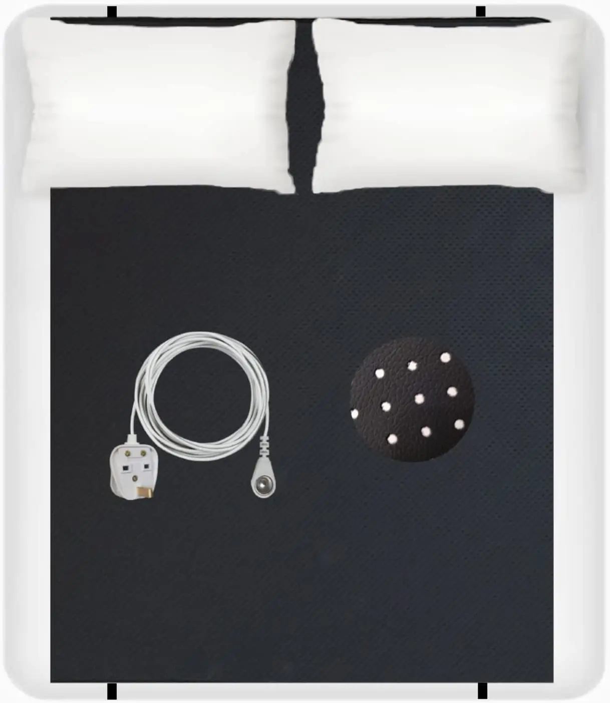 PU Leather Sheet With Cord EMF Shielding Sleep Therapy Bed Cover OEM ...