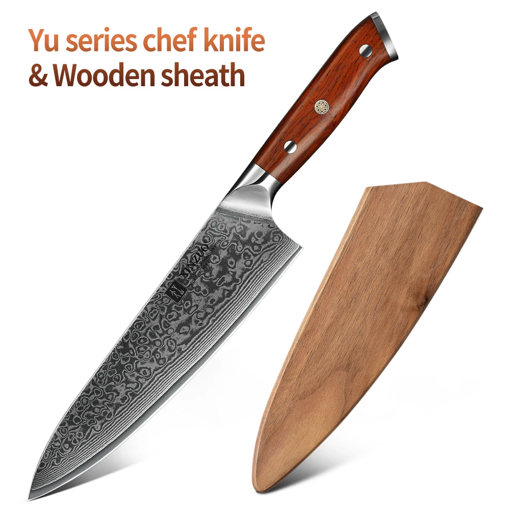 XINZUO Walnut Wood Sheaths - Durable Kitchen Knife Protectors