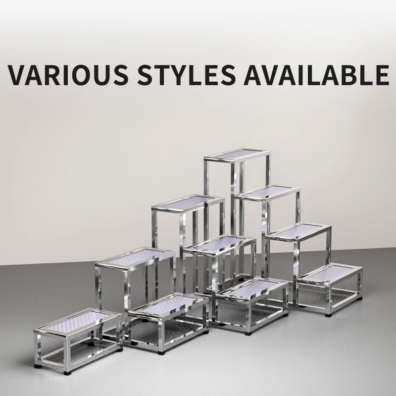 Portable 3-Storey 304 Stainless Steel Step Ladder for Hospital Surgical ...