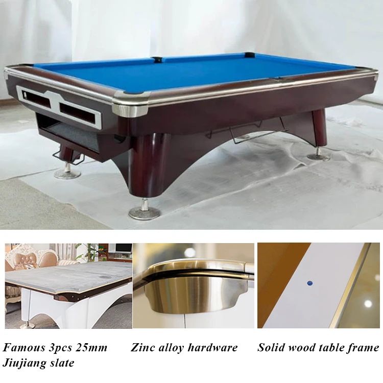 2021 modern designs indoor 9 ball pool table solid wood slate 7ft 8ft ...