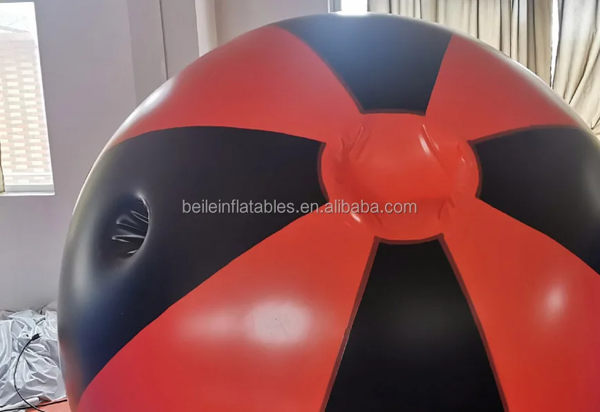 Customized Quality PVC Inflatable Red and Black Ball Blueberry Suit
