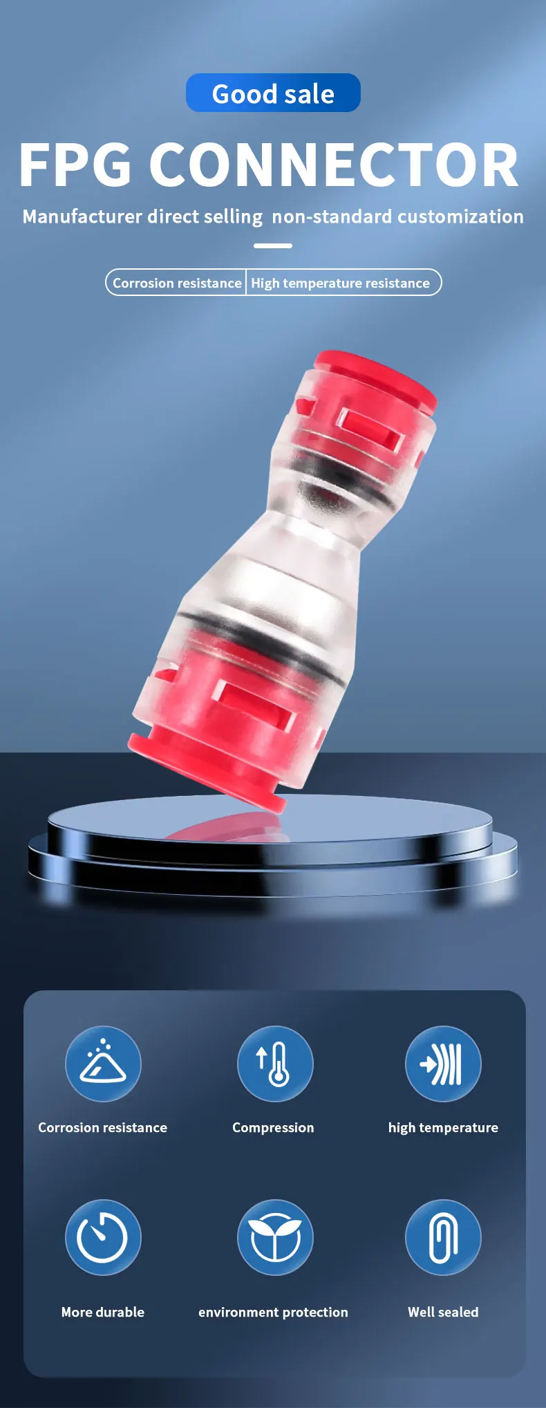 High Quality Microduct Reducer Connectors Microduct Connector Reducer Micro Duct Reducing ...