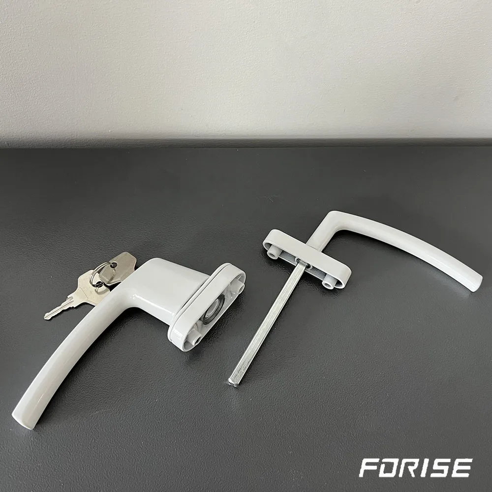 Upvc Narrow Base Double Side Door Handle with Key Customized for Russia ...
