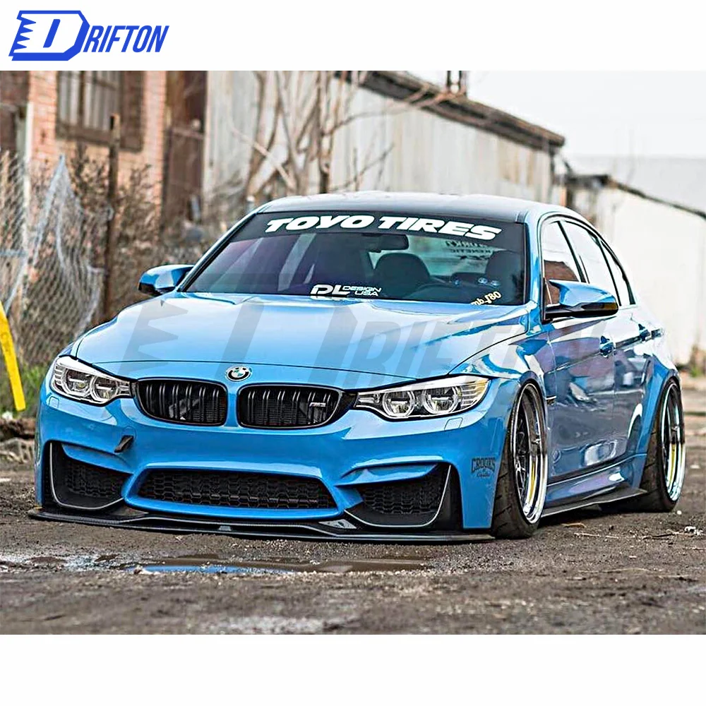 PSM Style Front Lip With Under Lip for BMW M3 M4 F80 F82 F83 Dry Carbon ...