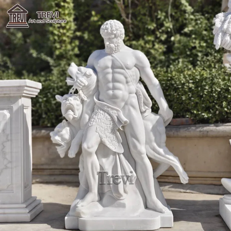 Custom Famous Greek Sculpture White Marble Hercules Statue For Sale ...