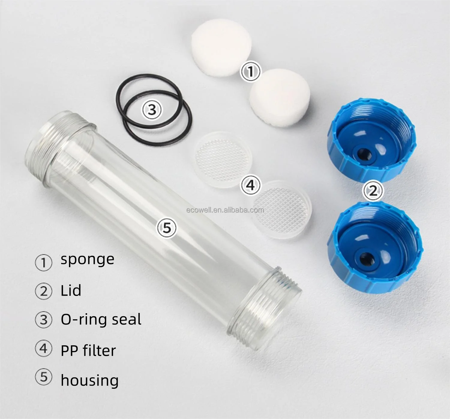 Transparent Small T33 Shell Water Purifier Filter Material Small ...