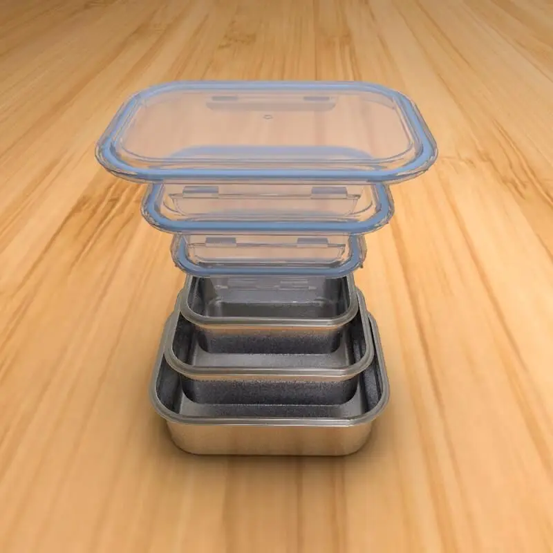 Wholesale Metal Food Prep Containers - Stackable & Leakproof