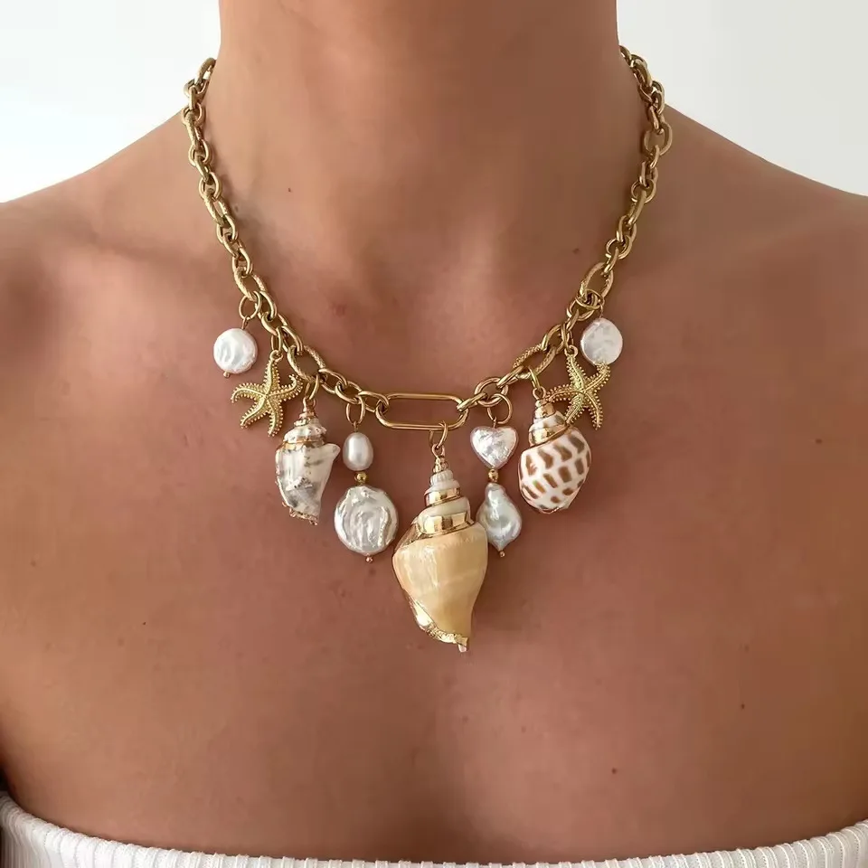 Alibaba.com: PVD Stainless Steel DIY Paua Shell Conch Starfish Pearl ...