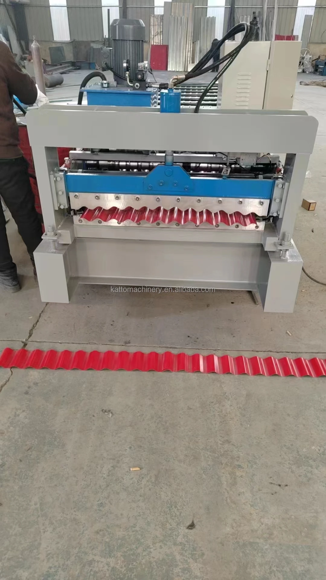 Single Layer Corrugated Roof Sheeting Machine Corrugated Roll Forming ...