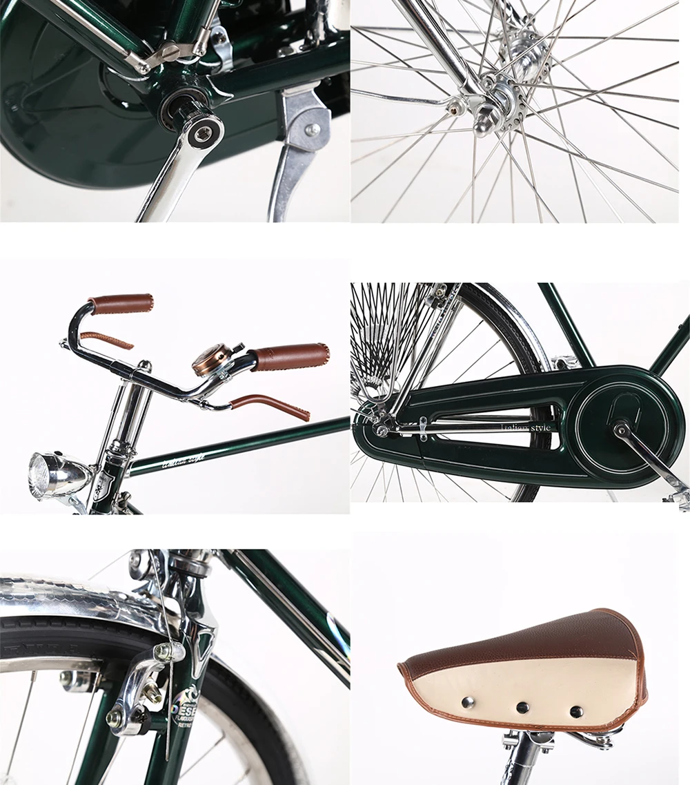 7 Speed 700c Vintage Classic City Bicycle - Men's Dutch Cycle