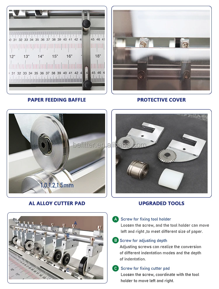H500 Automatic Electric Paper Creasing Machine - High Precision