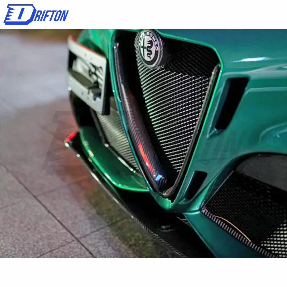 GTAM Style Front Bumper for Alfa Romeo Giulia Carbon Fiber