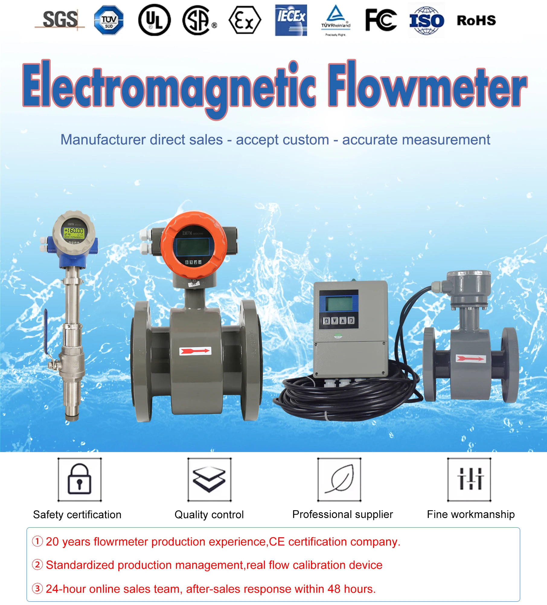 OEM Flowmeter - Smart Digital Modbus Mechanical Water Flow Meter