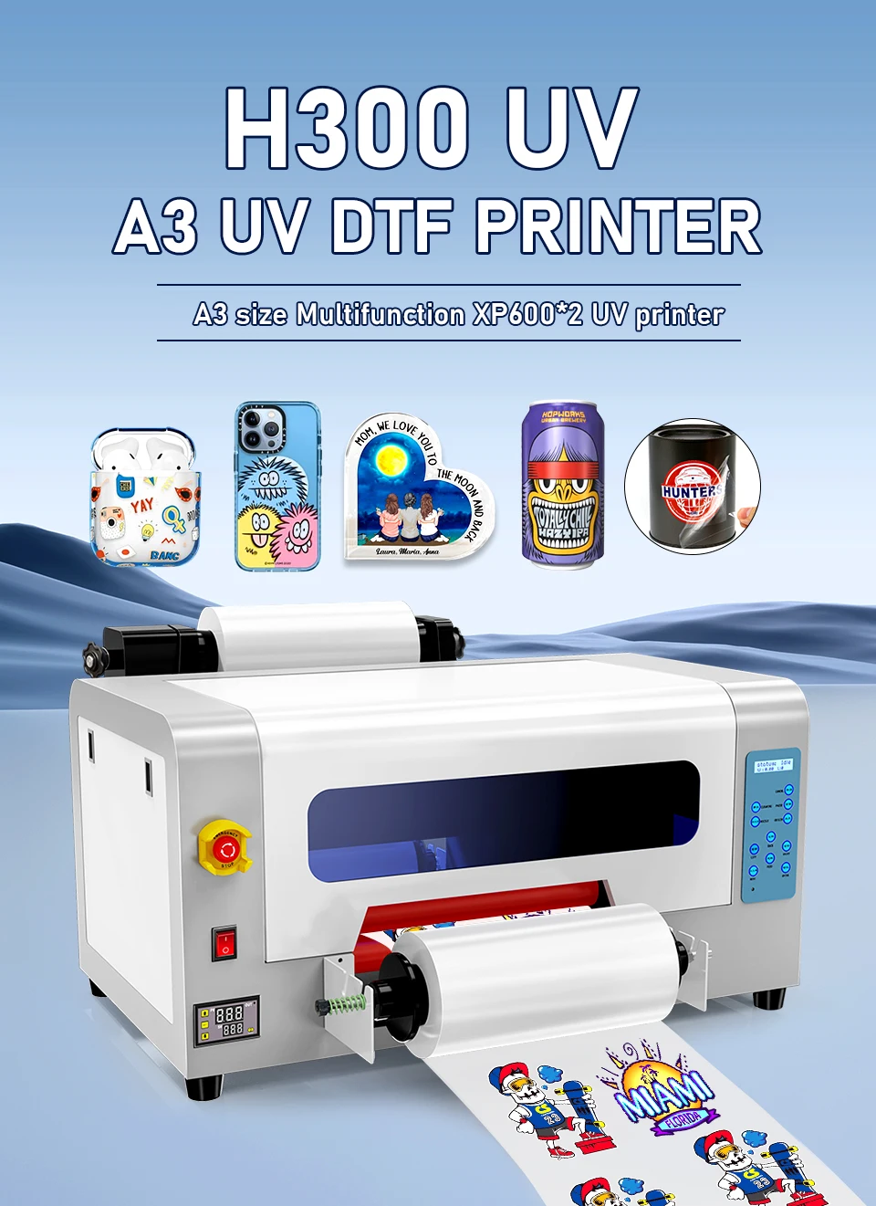 Multifunction UV Sticker Printer - 300x100m COLORSUN DTF
