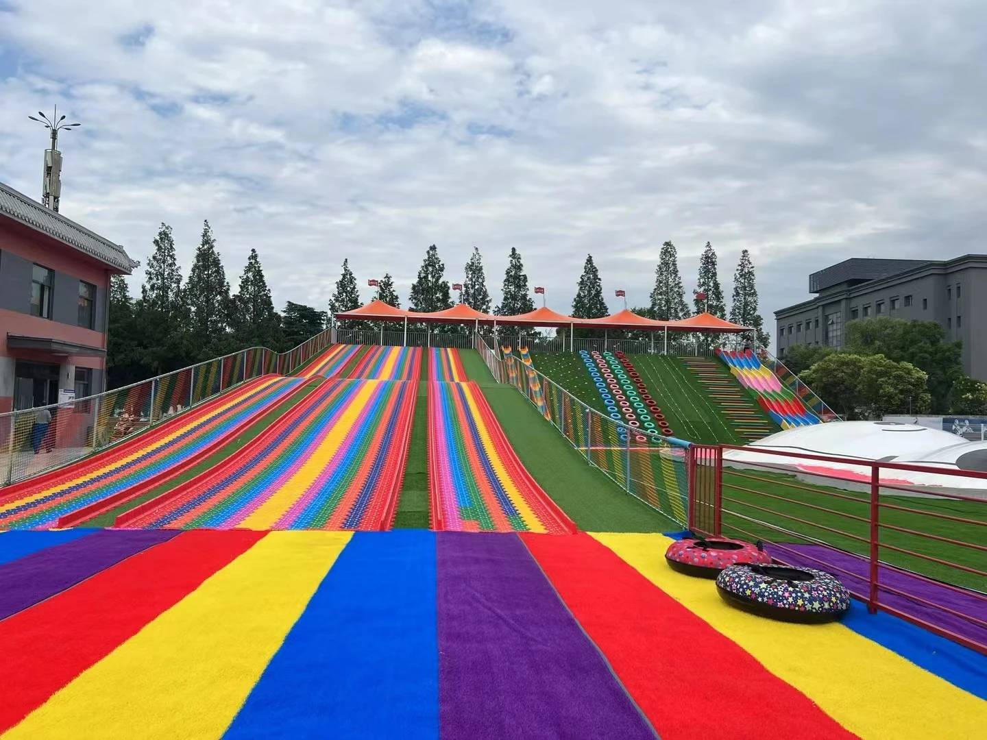 Garden Customizable Artificial Turf Infill Product Rainbow Colorful ...