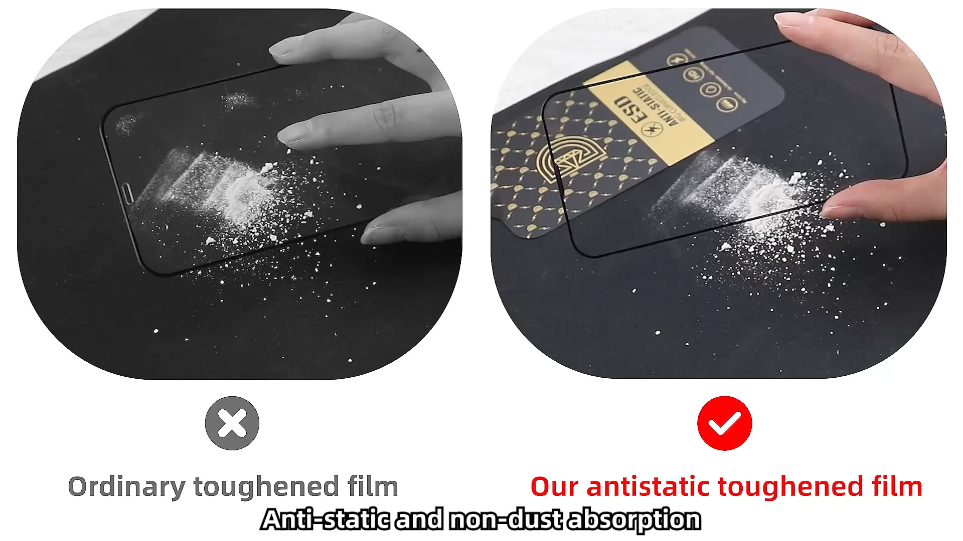 2.5d Silk Print Anti Static Screen Protector For Iphone 14 14 Pro 14 ...