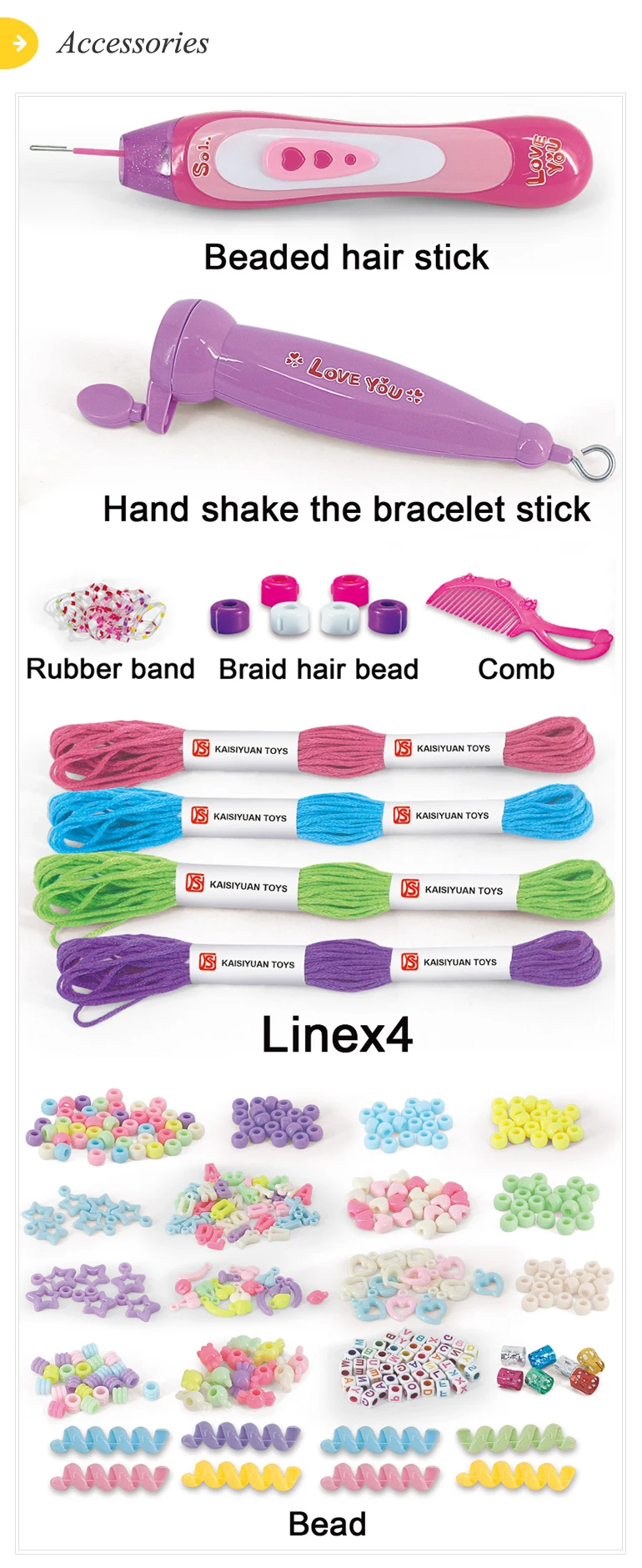 DIY Kit Girl Machine Knitting Tool Automatic Hair Braid Toy