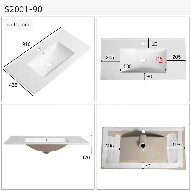 Unique Ceramic Vanity Hand Wash Basin Bathroom Cabinet Sink for Modern ...