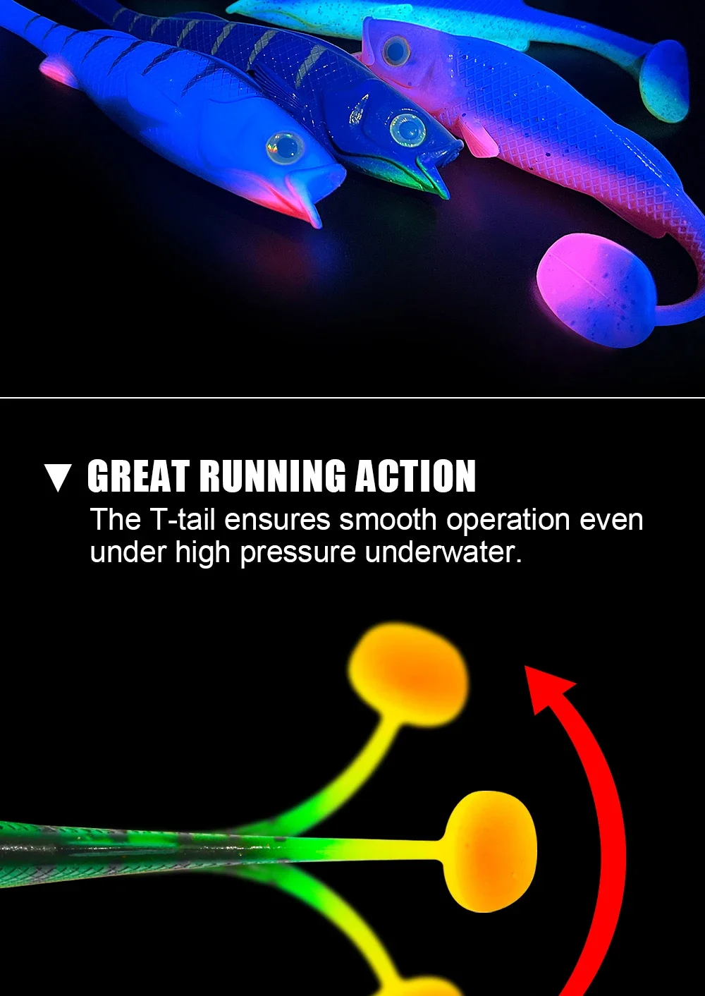 Sinking Soft Plastic Pike Swimbait Lure - Pvc Fishing Bait